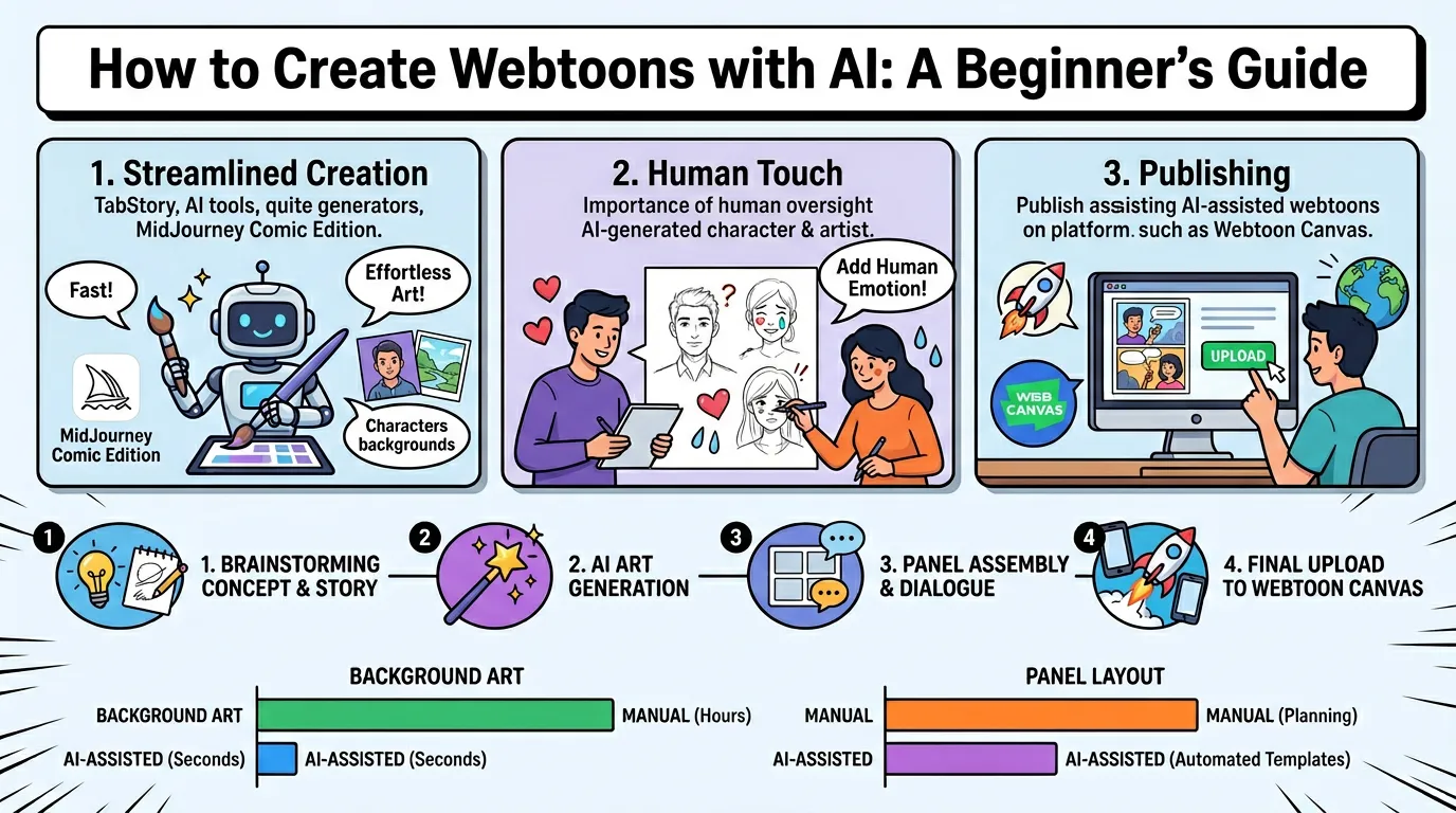 How to Create Webtoons with AI: A Beginner’s Guide | Tab Story Blog
